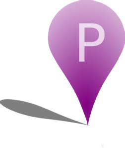 Pin Point Location Marker Purple With Shadow Clip Art At Clker Vector Clip Art Online