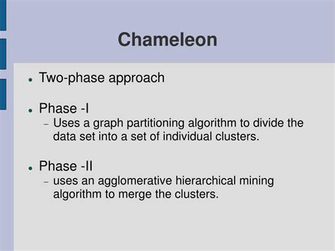 Ppt Chameleon A Hierarchical Clustering Algorithm Using Dynamic
