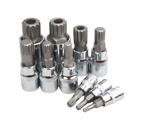 10pcs Xzn Triple Vierkante Spline Bit Socket Set 3 Vicedeal