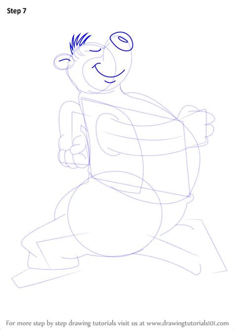 How To Draw Barney Bear Barney Bear Step By Step DrawingTutorials Com