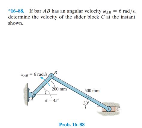 Solved When Finding VB Why Do We Use The Distance Of The Arm Chegg Com