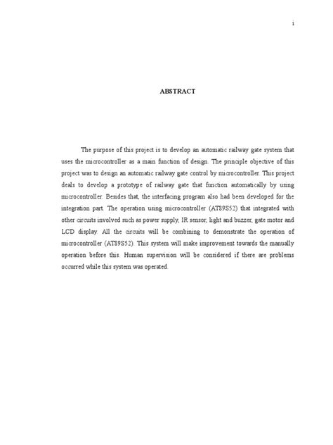 automatic railway gate control by using microcontroller 24 pages