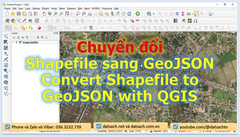 Chuyển đổi Shapefile Sang Geojsonconvert To Geojson With Qgis Đất Sạch