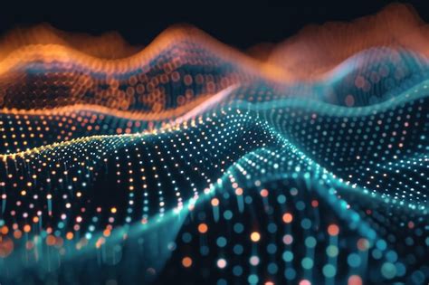 Premium Photo Abstract Network Connection Structure With Dots And Lines
