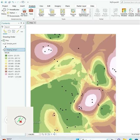 How To Create Spatial Interpolation Kriging Arcgis Pro Arcgispro Esri Arcgis Map Youtube