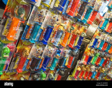 London Uk May 9th 2019 Pez Dispensers Famous For Powdery Square