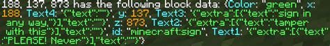 Having Issues With The Format Of Detecting Sign Text R Minecraftcommands