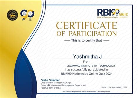 Yashmitha J On Linkedin Rbi90quiz Generalknowledge Finance Economy