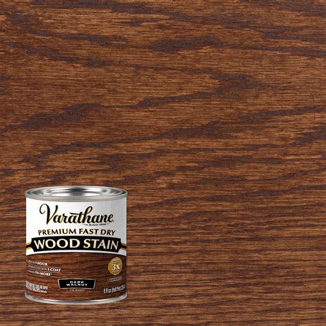 Dark Walnut Varathane Premium Fast Dry Wood Stain 262025 Half Pint