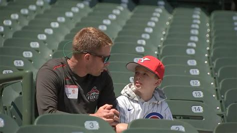 Cubs Game Today 10 Year Old Brain Cancer Survivor From Yorkville Becomes Honorary Chicago Cubs
