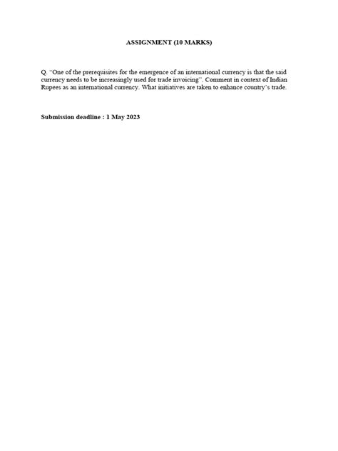 Indian Rupee As Global Trade Currency Pdf