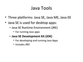 Intro To Java Technology PPT