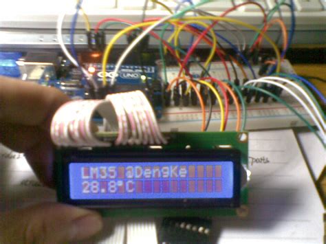 arduino 液晶显示 lm35温度传感器 易猜 博客园