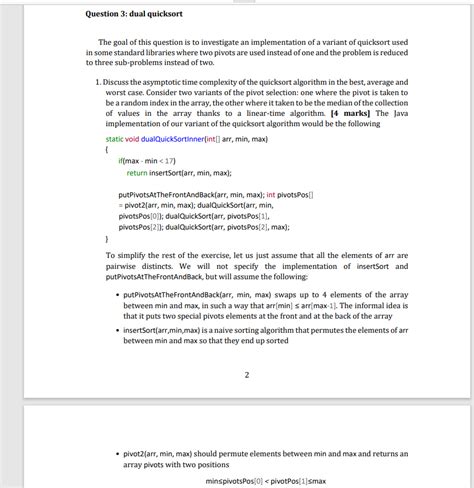 Solved Coursework 1 Question 1 Warm Up For Each Of The