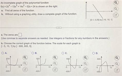 solved an incomplete graph of the polynomial function