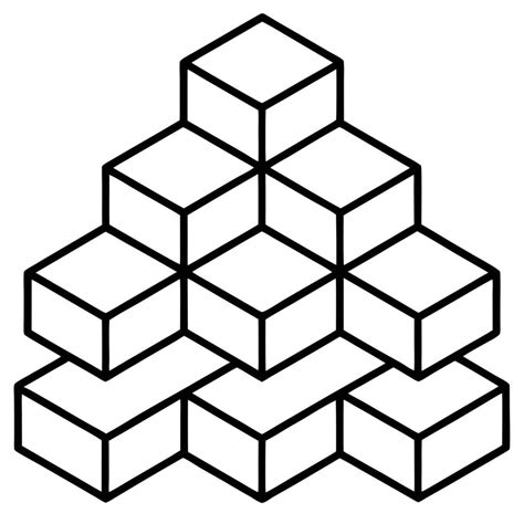 Abstract Geometric Cube Structure Design 52293742 Vector Art At Vecteezy