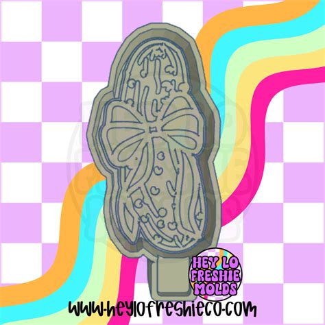 Pickle With Bow Silicone Mold Hey Lo Freshie Co