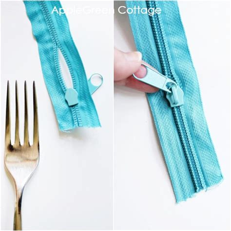 How To Put A Slider On A Zipper AppleGreen Cottage