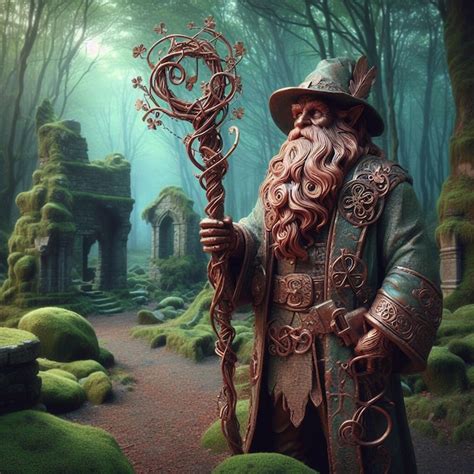 Premium Photo Whispers Of Time A Wise Leprechaun Sculpture With
