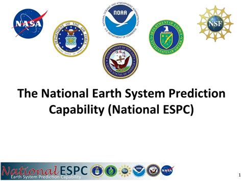 Ppt National Earth System Prediction Capability National Espc Collaborative Prediction