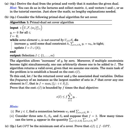 Solved This Problem Set Revisits The Set Cover Problem You