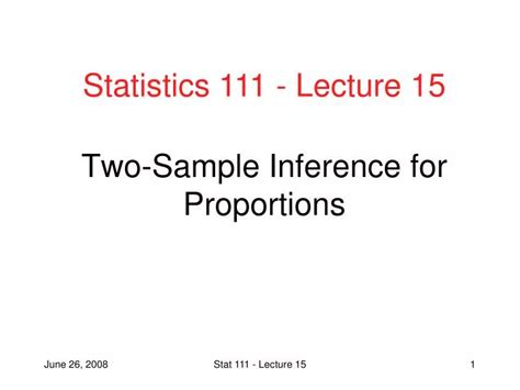 Ppt Two Sample Inference For Proportions Powerpoint Presentation