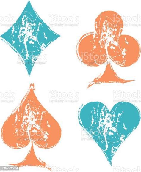 표시의 잉크 오 점 카드가 Playig의 붓 흰색에 고립 된 그런 지 그래픽 일러스트 레이 션의 벡터 집합입니다 얼룩 오 점 및 브러시 스트로크 예술적 그림의 시리즈