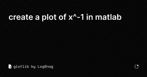 Gistlib Create A Plot Of X 1 In Matlab