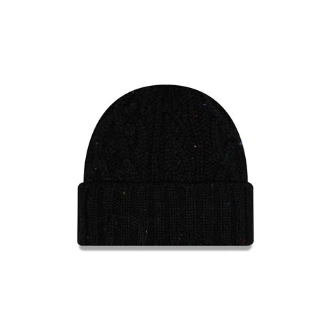 New Era Cap Speckled Black Cable Knit Hat