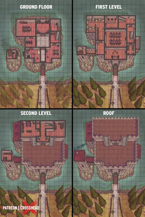 Crosshead Minecraft Castle Blueprints Fantasy Map Minecraft Castle
