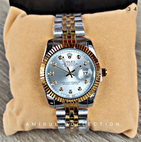 WOW JAM TANGAN DEWASA JAM TANGAN MEWAH TANGGAL AKTIF FREE BOX WATCH FREE BATERAI Lazada