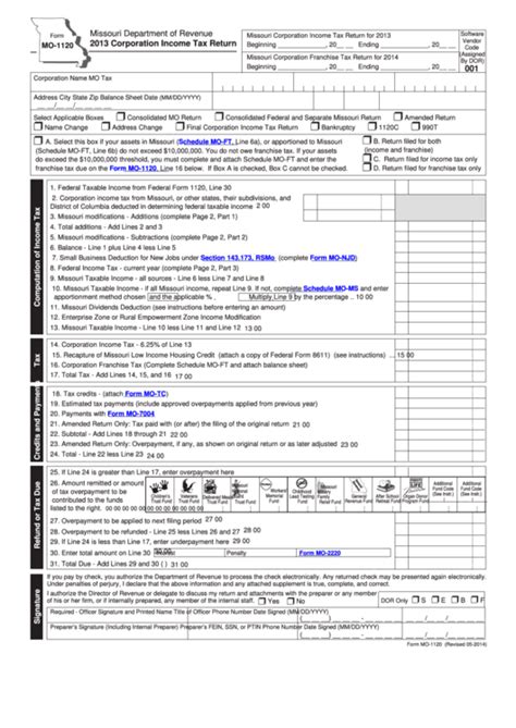 Printable Mo State Tax Forms Printable Form 2024