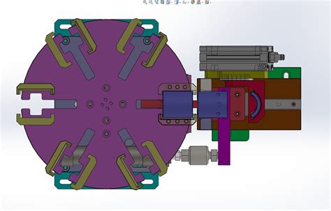 转盘叠料上料下料机构图纸 SOLIDWORKS 2012 模型图纸下载 懒石网