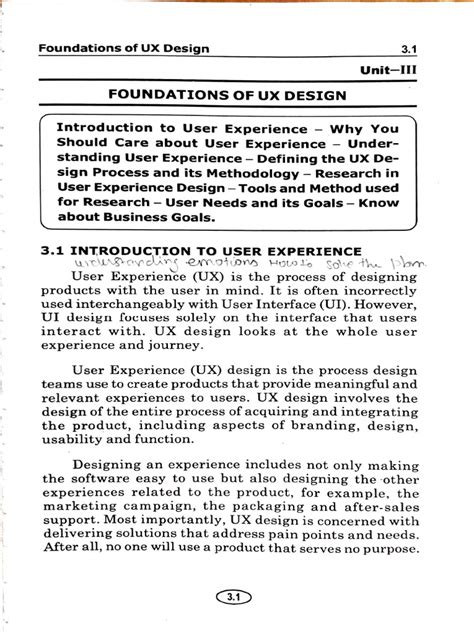 Ux And Ux Design Unit 3 Pdf
