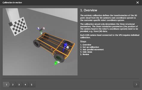 Motion Camera Calibration Wizard — O3r Documentation