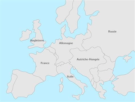 Compléter La Carte Des Alliances En 1914 4e Exercice Fondamental