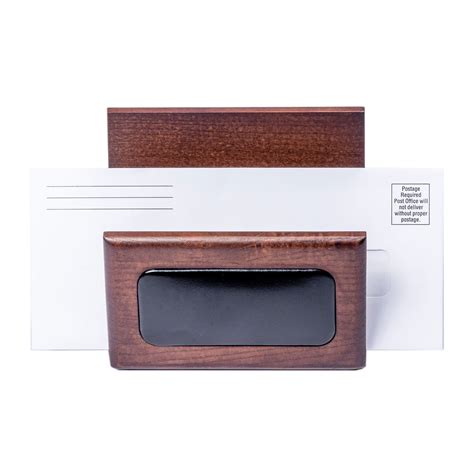 Walnut And Black Leather Letter Holder The Elegant Office