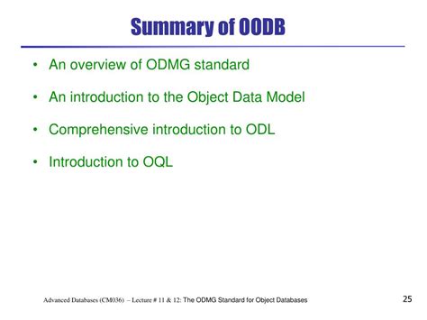 Ppt Odmg Odl And Oql Powerpoint Presentation Free Download Id6890904