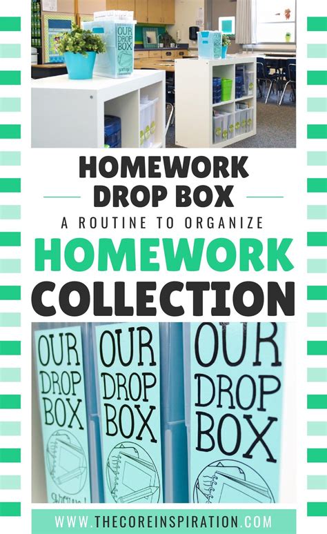 Homework Drop Box A Routine To Organize Homework Collection Artofit