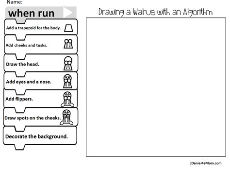 How To Draw A Raccoon With An Algorithm Worksheets Artofit