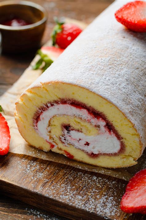 Strawberry Jelly Roll Cake Recipe Artofit