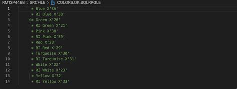 unable to open member with color codes · issue 450 · codefori vscode ibmi · github