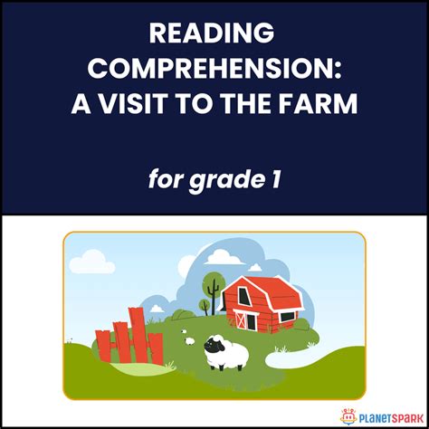 Class 1 Reading Passage On A Visit To The Farm Planetspark