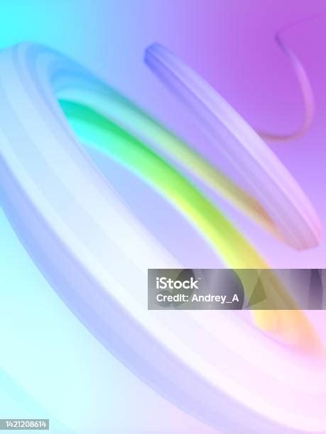 네온 컬러 나선의 디지털 일러스트레이션 미래 지향적 인 그래픽 스타일 착시 현대 미술3d 렌더링 3차원 형태에 대한 스톡 사진 및 기타 이미지 Istock