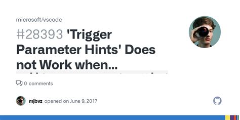 Trigger Parameter Hints Does Not Work When Editor ParameterHints Is