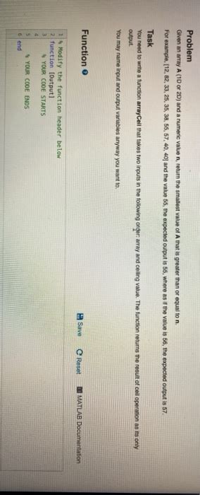 Solved Problem Given An Array A 10 Or 2d And A Numeric