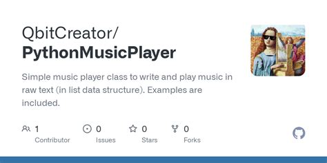 Github Qbitcreatorpythonmusicplayer Simple Music Player Class To