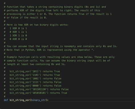 Solved Function That Takes A String Containing Binary Chegg