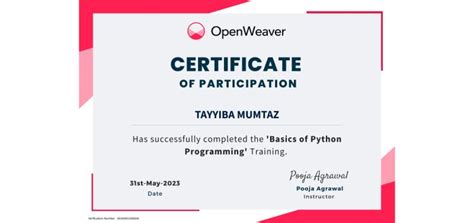 tayyiba mumtaz on linkedin basics of python programming for absolute
