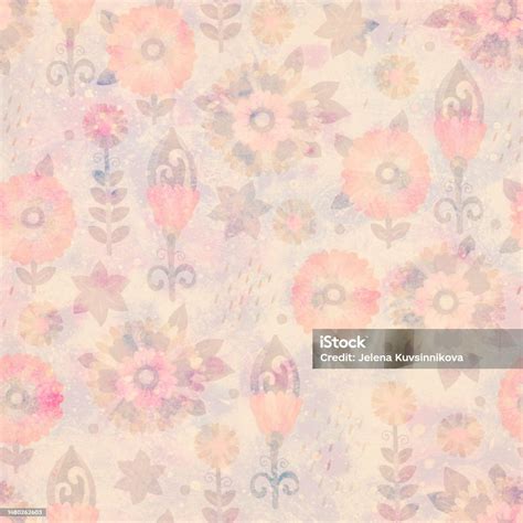 원활한 패턴입니다 래스터 그림입니다 디자인을 위한 꽃 장식이 있는 배경 수채화 패턴입니다 종이 또는 직물에 인쇄 엽서 포장지
